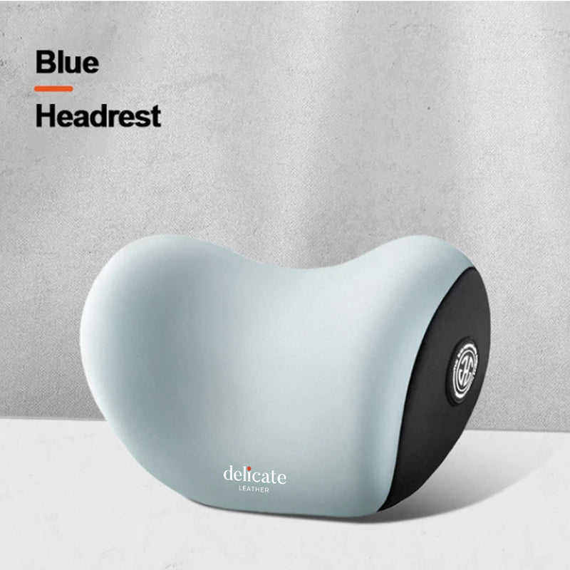 Delicate Leather Neck Pillow, Memory Foam Cervical Car Seat Headrest ...