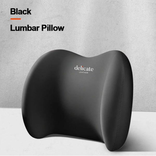 Delicate Leather Neck Pillow, Memory Foam Cervical Car Seat Headrest ...