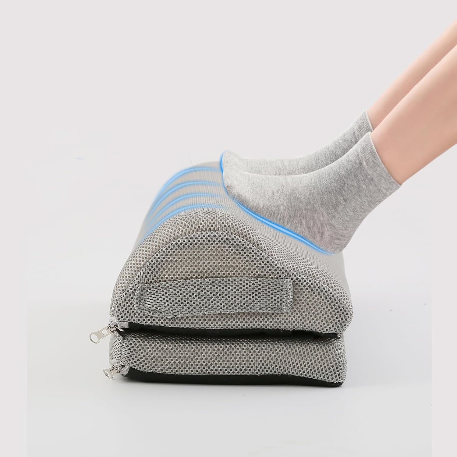 Adjustable Memory Foam Foot Rest for Under Desk – Ergonomic Support for ...