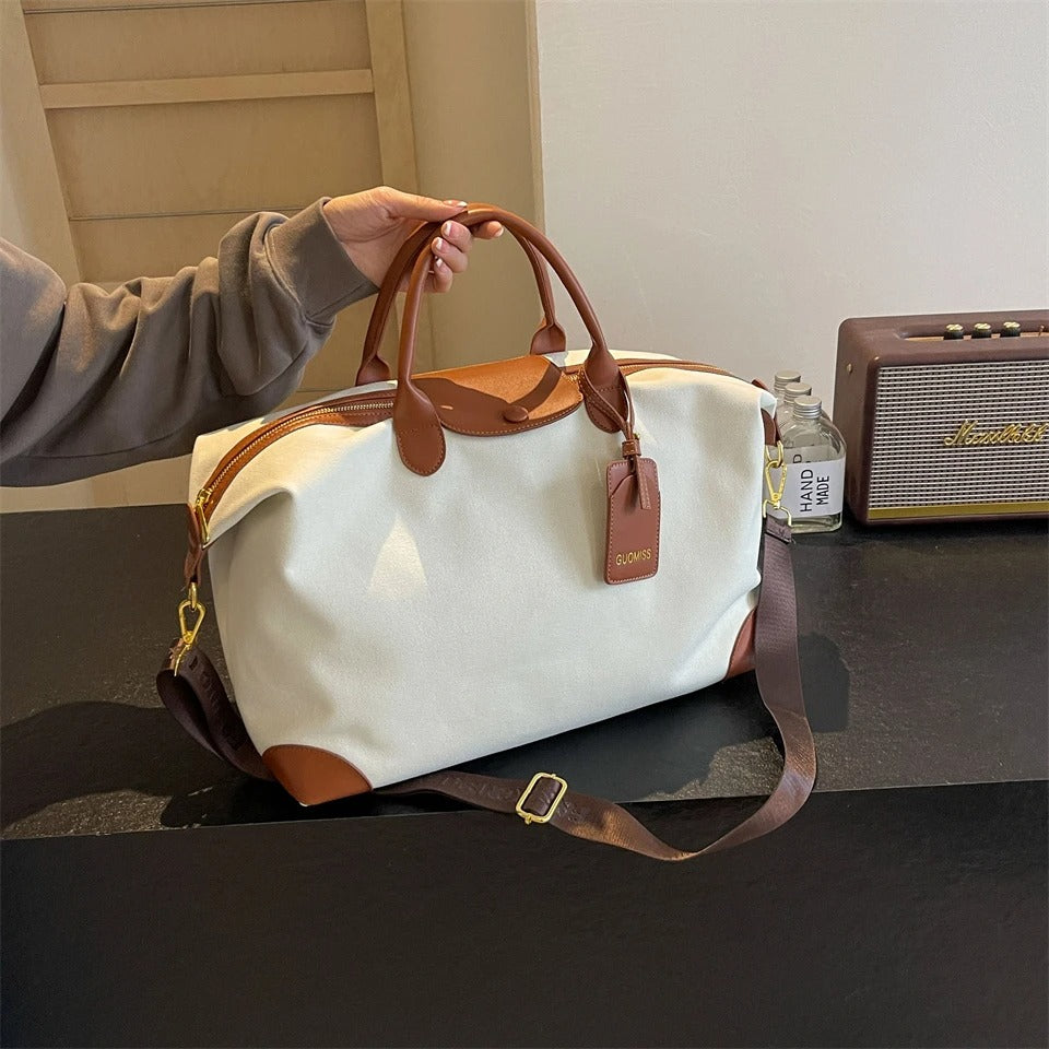Versatile Women's Fashion Canvas Duffle Bag