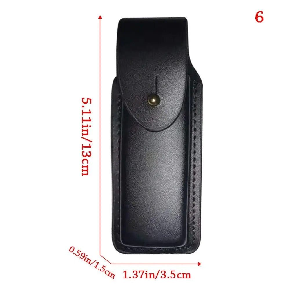 Premium Leather Pocket Knife Sheath Holster - Stylish Protection