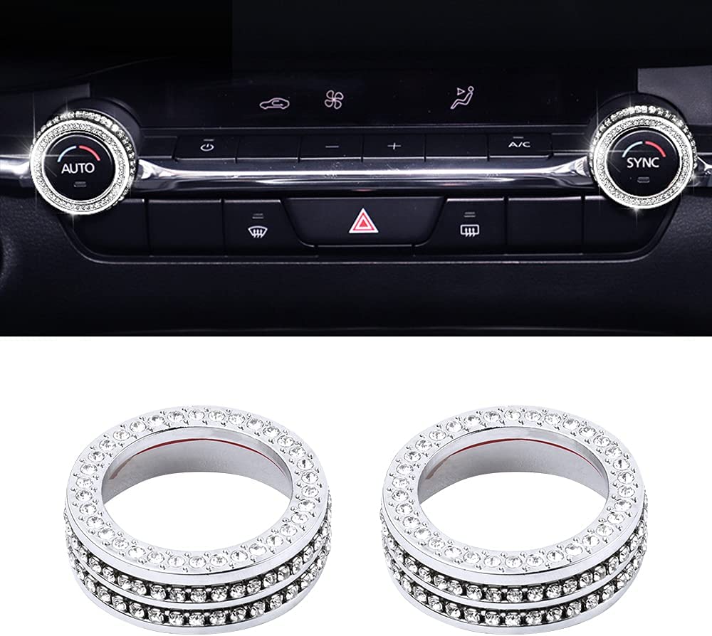Stylish Mazda Bling Accessories – Crystal Knobs & Decals for CX Series