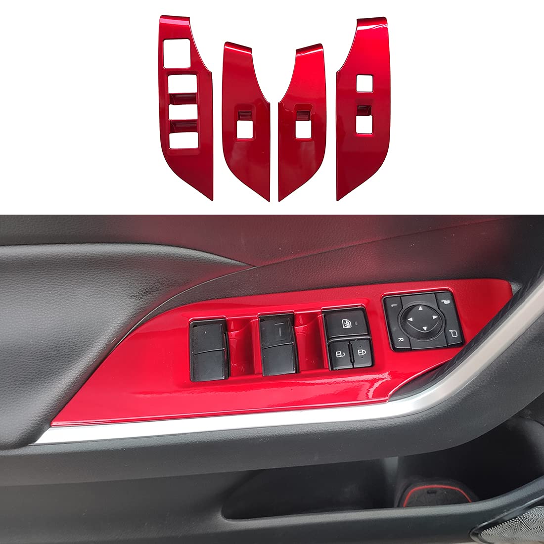 Stylish Toyota RAV4 Door Control Panel Covers | 2019-2022 Trim